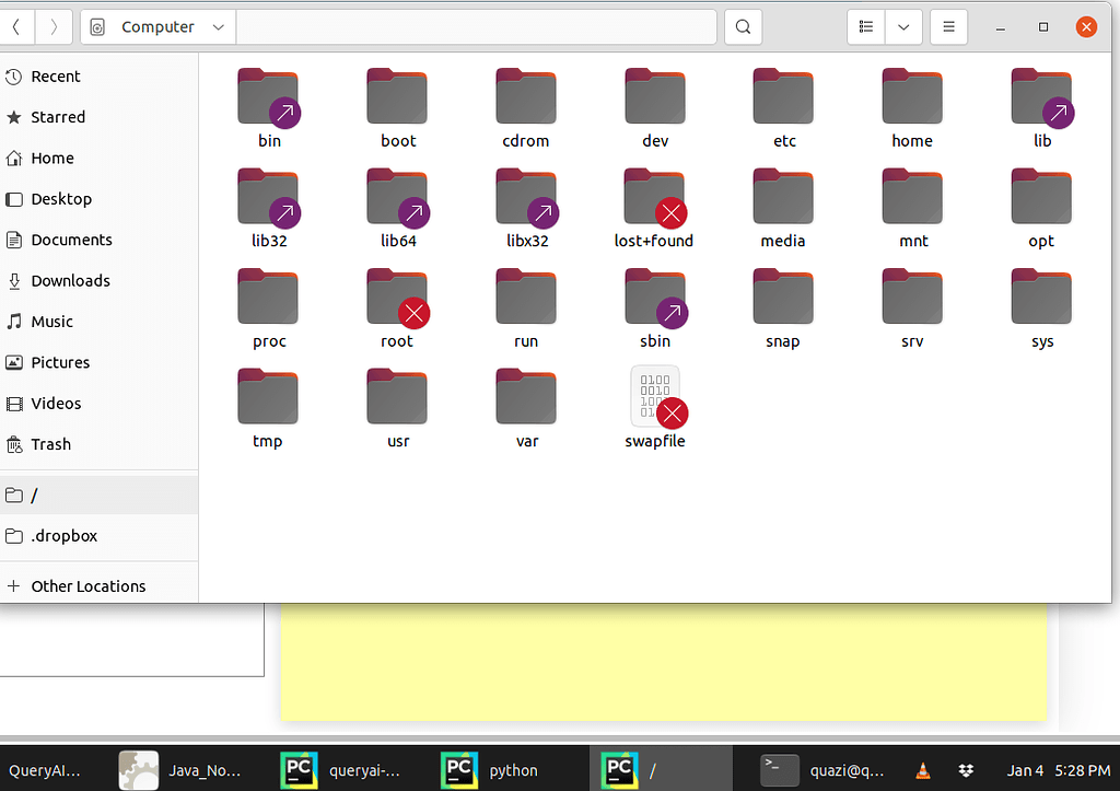 Icon of Files application are changed to PyCharm Icon - Desktop - GNOME ...