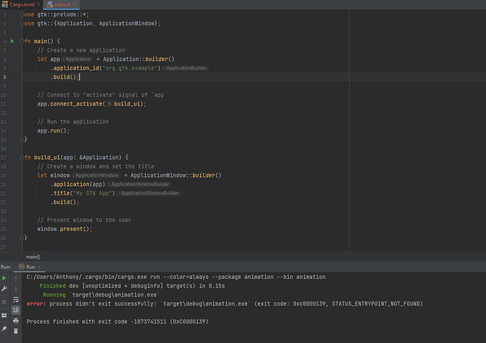Error while building GTK4 Application - Community - GNOME Discourse