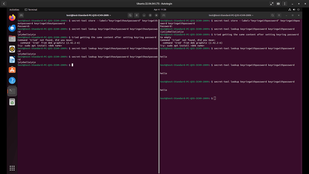 Possible Bug Or Feature Storing Getting Data Keyring Protected Vs Unprotected Keyring Core