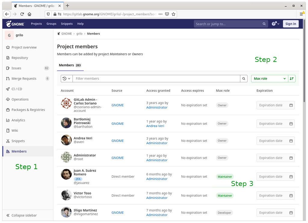 Finding the maintainers of a GNOME project - Community - GNOME Discourse