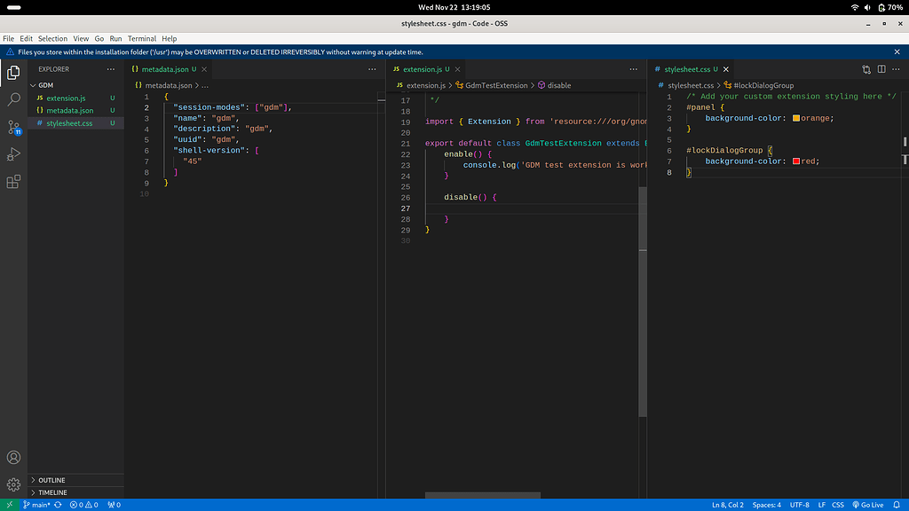 How to enable extension for the gdm user? - Desktop - GNOME Discourse