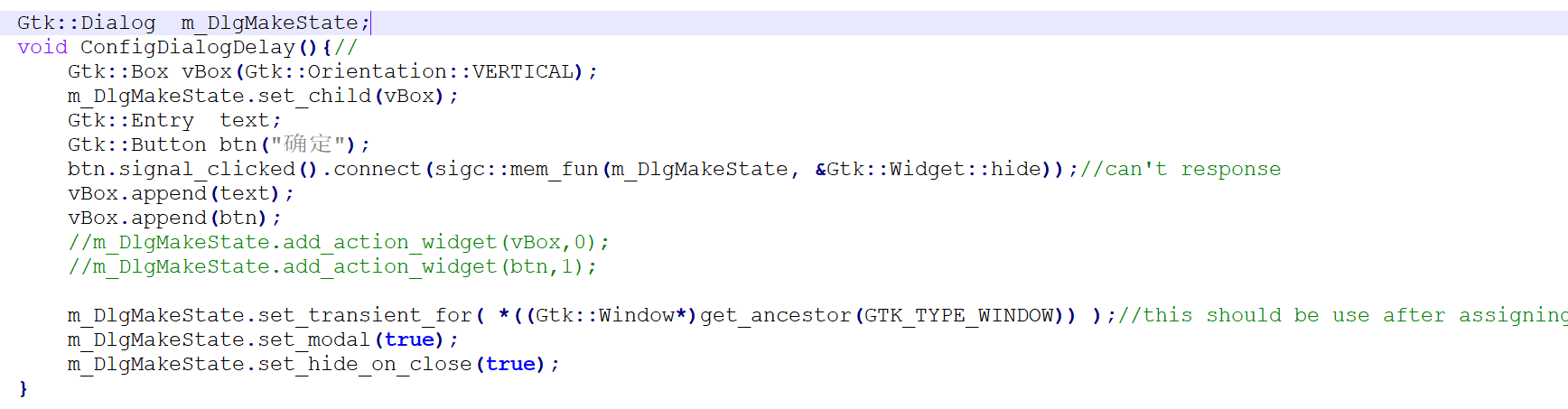 【Solved】The button in Customized Dialog can't response the signal ...