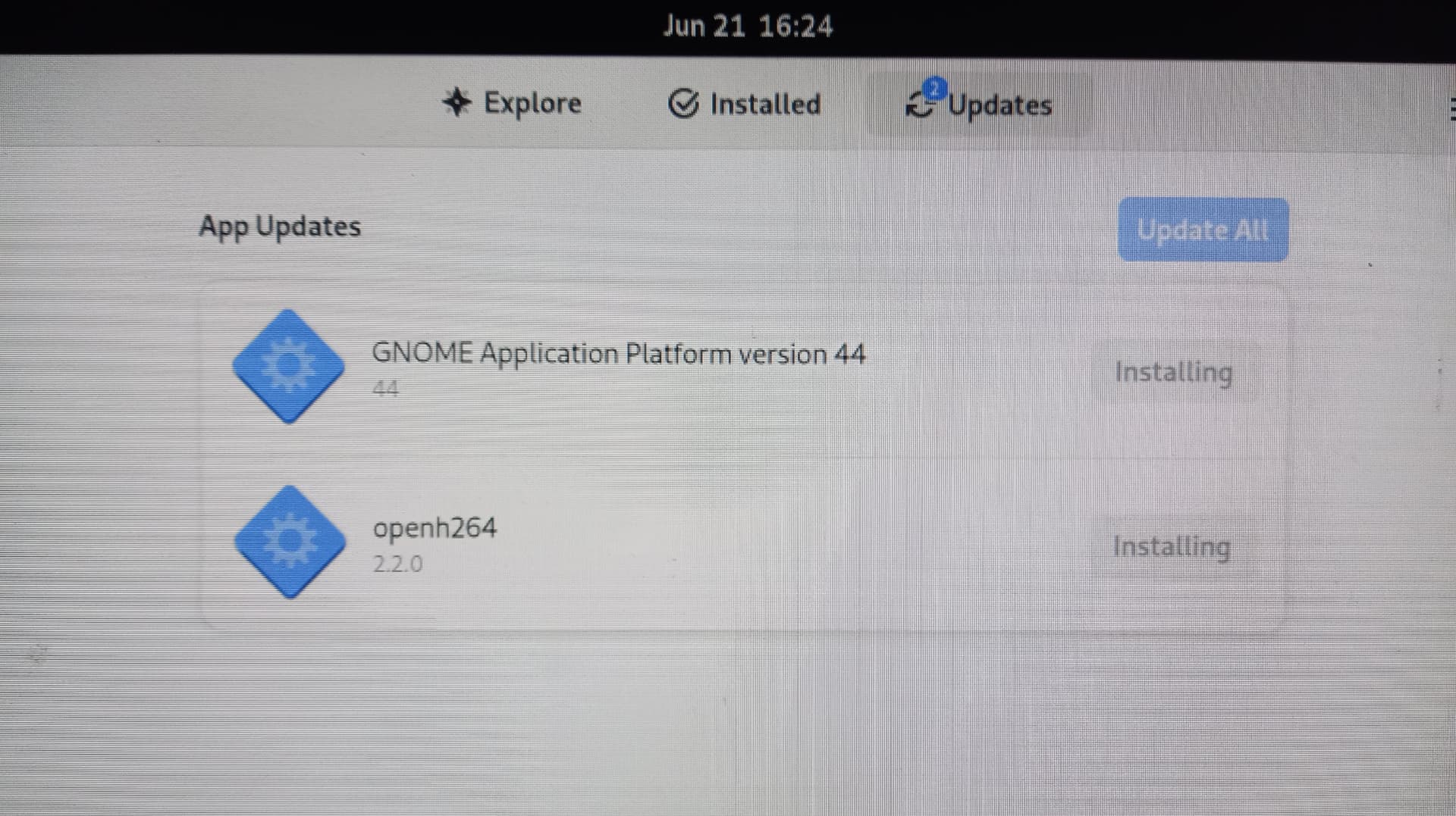 Update issue in gnome software app - Platform - GNOME Discourse