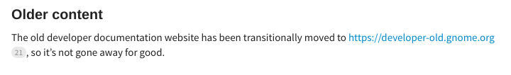 New GNOME developer documentation website - Platform - GNOME Discourse