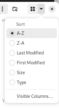 UI for sorting in Files / Nautilus - Applications - GNOME Discourse